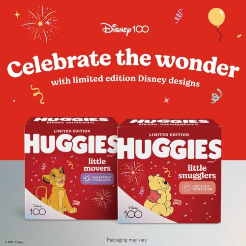 Huggies Newborn Diapers, Little Snugglers Baby Diapers, Size Newborn (up to 10 lbs), 128 Count