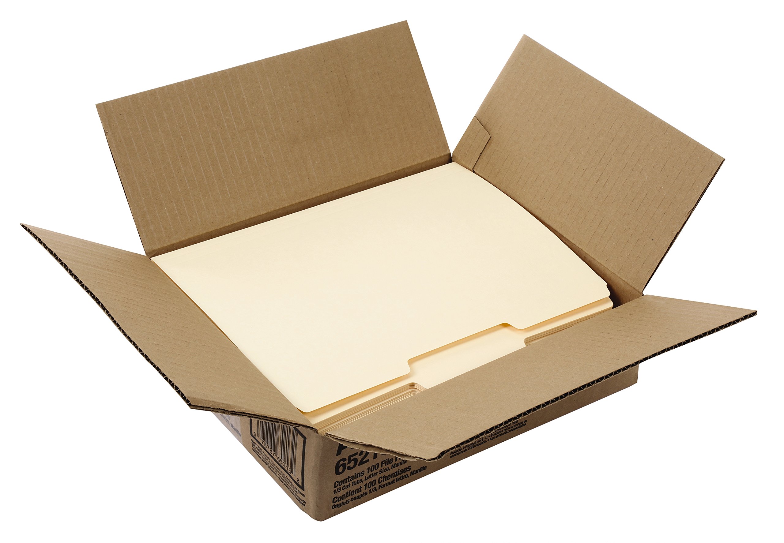 Sentry Safe Safe Box, 14.3 x 15.5 x 13.5, Black & Pendaflex File FoldersLetter Size, 8-1/2" x 11",- Key, Classic Manila, 1/3-Cut Tabs in Left, Right, Center Positions, 100 Per Box (65213)