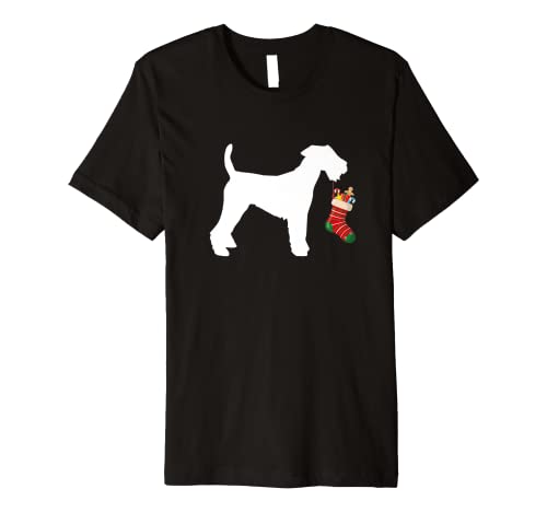 Welsh Terrier Christmas Stocking Stuffer Dog Premium T-Shirt
