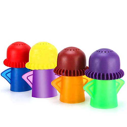 UgyDuky 4 Pack Angry Mom Microwave Cleaner Microwave Oven Steam Cleaner Doll Use Water and Vinegar High Temperature Cleaning Kitchen Cleaning Tool for Home and Office
