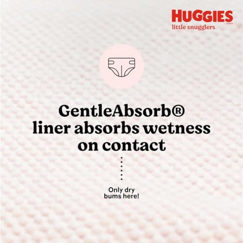 Huggies Newborn Diapers, Little Snugglers Baby Diapers, Size Newborn (up to 10 lbs), 128 Count