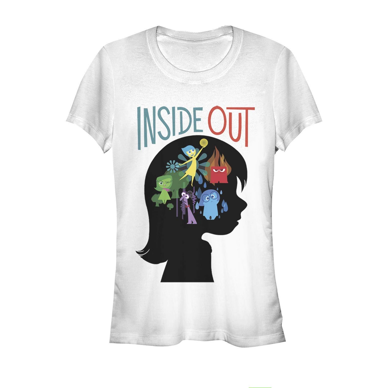 Disney Junior's Inside Out Silhouette Graphic Tee, White, M