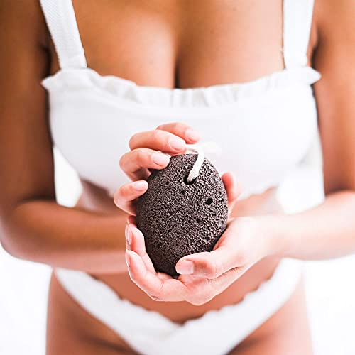 Bath Bombs Set - Organic Shea Butter, Best Spa Gift Set for Her or Him, with Salts, Clays & Essential Oils - Pumice Stone for Feet - Callus Remover - Hydrating Face Mask, Pore Cleaner and Minimizer