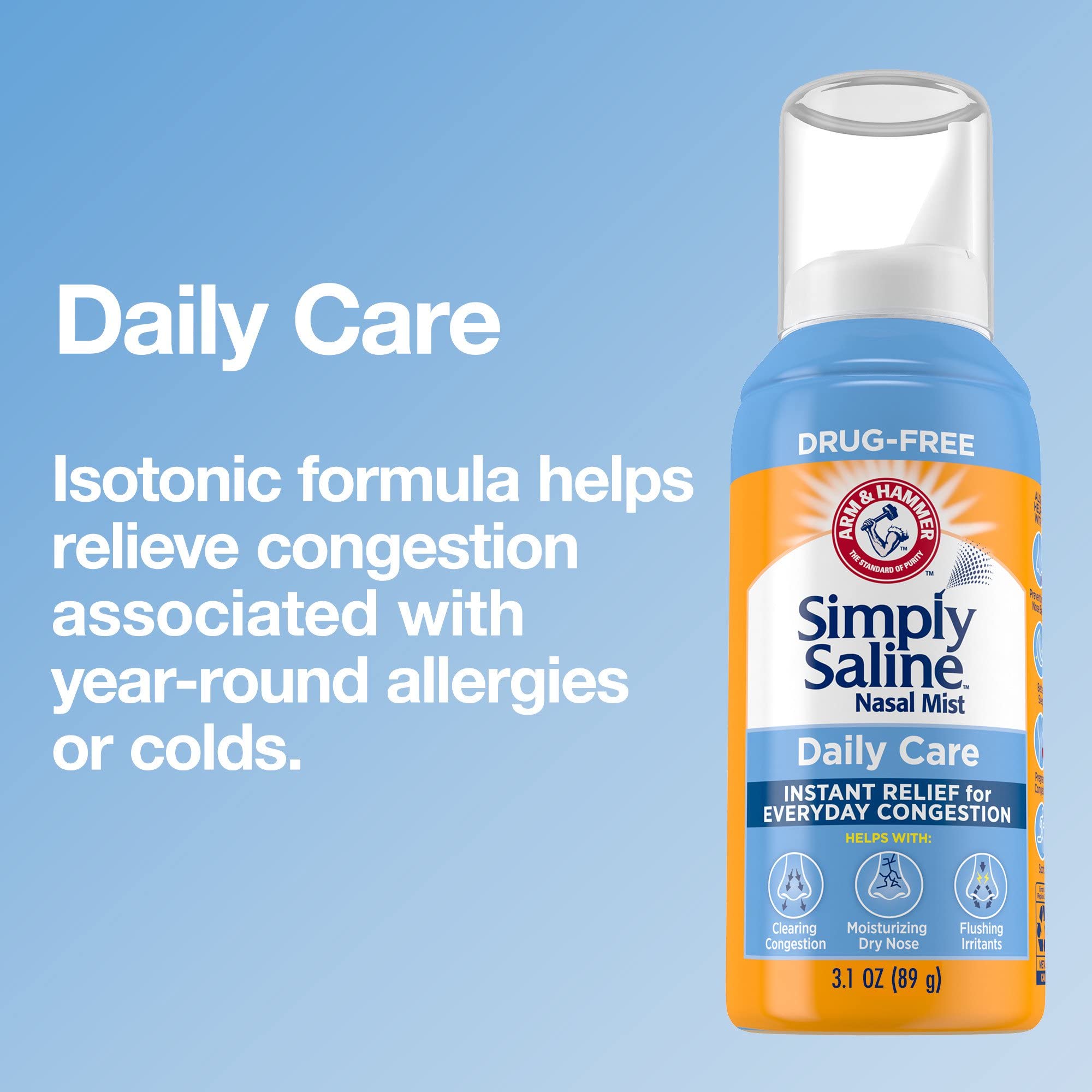Simply Saline Nasal Mist 3 oz (Pack of 2)