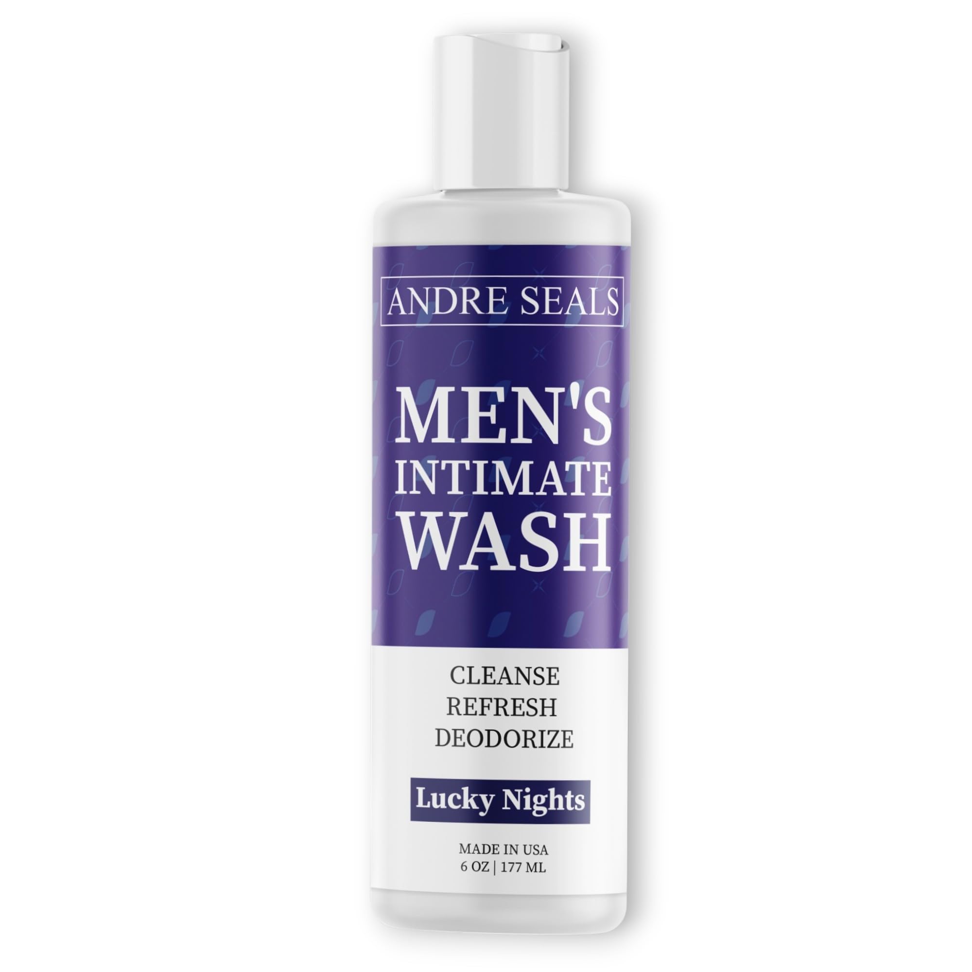Andre Seals Intimate Wash for Men, Lucky Nights Scent – Refreshing Genital Care & Odor Control, Ball Wash For Men, Ensures Day-Long Freshness, I Rich Lather Formula | Men's Hygiene