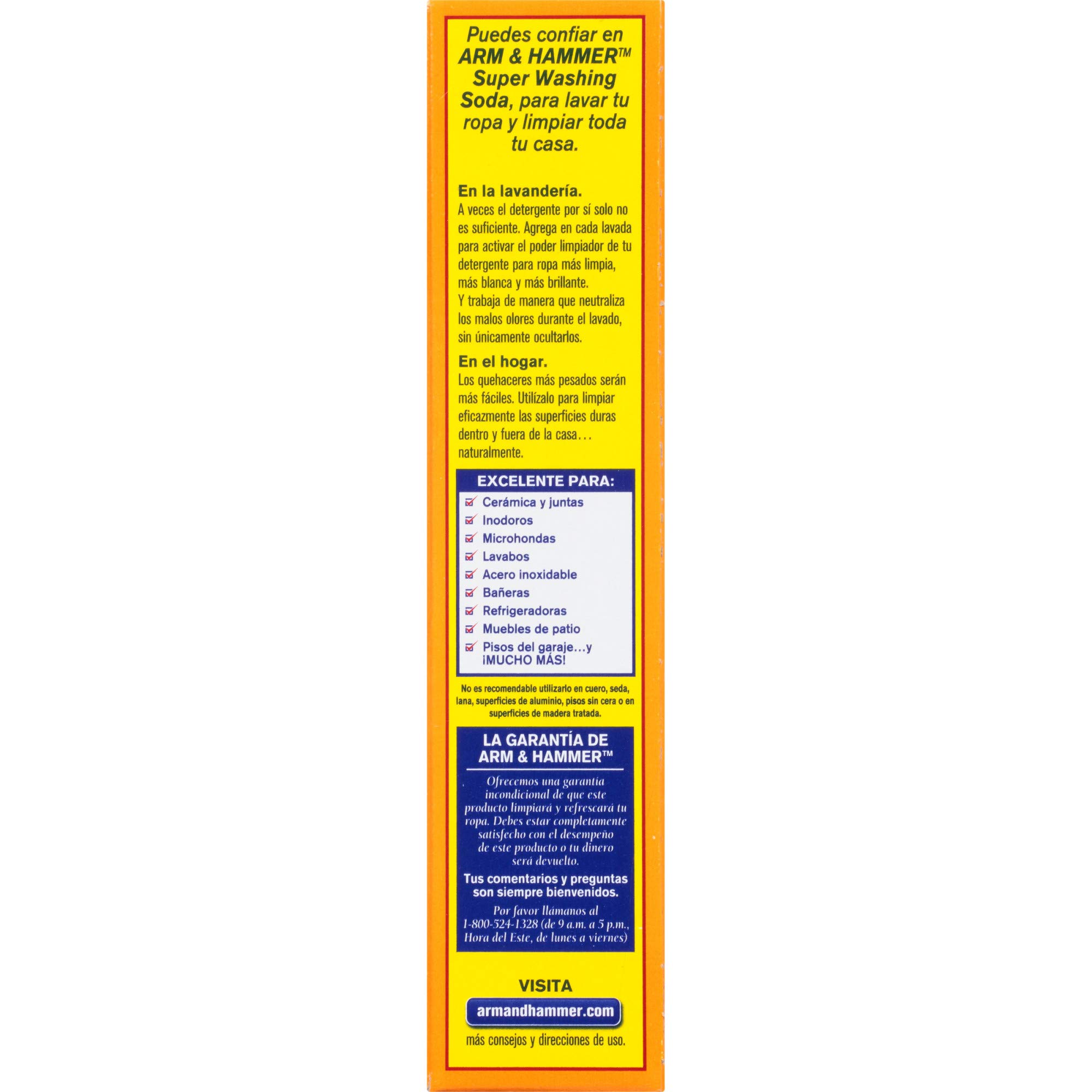 Arm & Hammer Super Washing Soda Detergent Booster & Household Cleaner, 55oz.