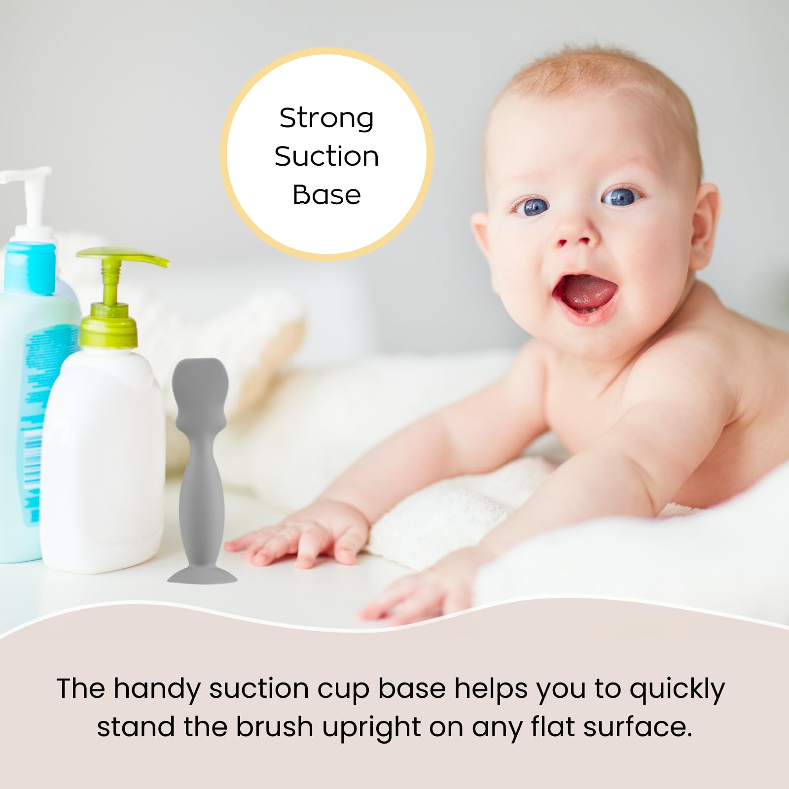 Mini Size Baby Diaper Cream Spatula Applicator Soft Silicone Baby Butt Paste Spatula (2Pack,Sage/Gray)