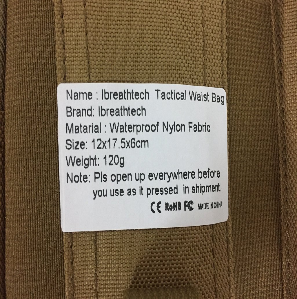 Multi-Purpose EDC Vape Pouch Bag, Vape Case,Tactical Bag Pouch, Military Nylon Utility Tactical Waist Pack Camping Hiking Pouch (Khaki)