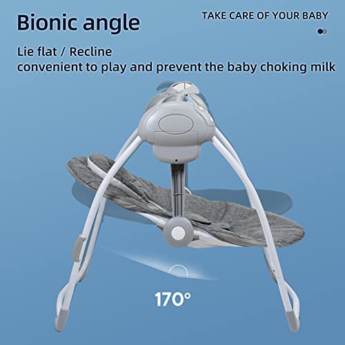 Vannetgo Comfort Portable Swing,Comfort Baby Rocking Chair with Soothing Music,Foldable,Bionic Design, Baby Rests Peacefully (25142)