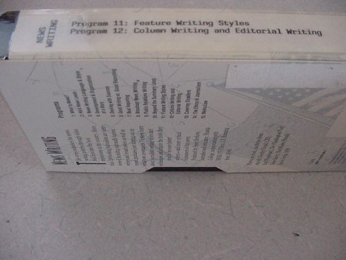 VHS Video Tape of News Writing Program 11: Feature Writing Styles Program 12 Column Writing and Editorial Writing The Annenberg/CPB Collection