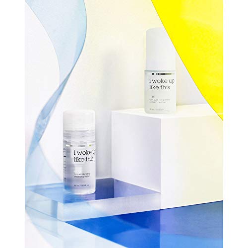 I WOKE UP LIKE THIS Daily Rice Rebalancing Cleansing Water – A Micellar Cleansing Water with Rice Ferment Extract Enriched in Vitamins. For Makeup Removal, Skin Toning