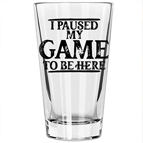 Toasted Tales Paused My Game To Be Here | GOT Style | Pint Beer Glass| Gamer Gifts for Men, Teenagers - Gamer Mode ON |Gamer Cup For Fathers Day | Video Gamer Mug Boys