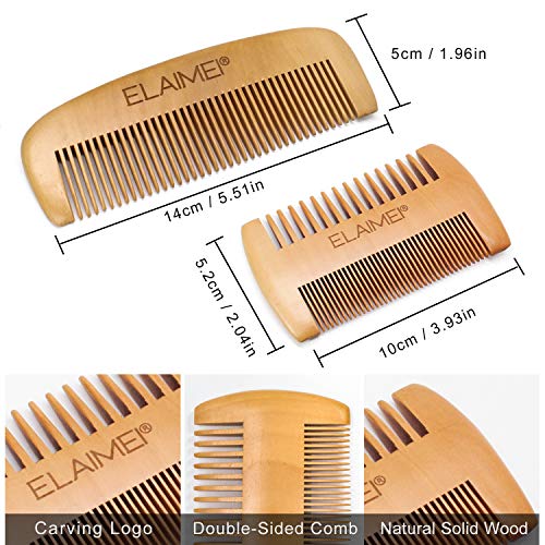 Beard Grooming & Trimming Kit for Men Care - Beard Brush, Beard Comb, Beard Oil 30ml, Mustache & Beard Balm Butter Wax 30g, Barber Scissors,Men Beard