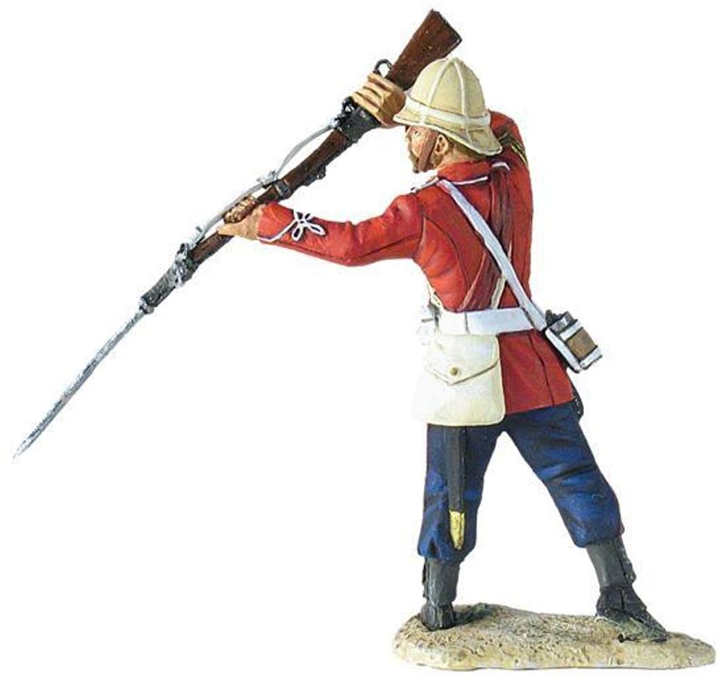 W. Britain Anglo Zulu War 20142 British 3rd East Kent Regiment Sergeant Milne standing parry 1:30 scale pewter