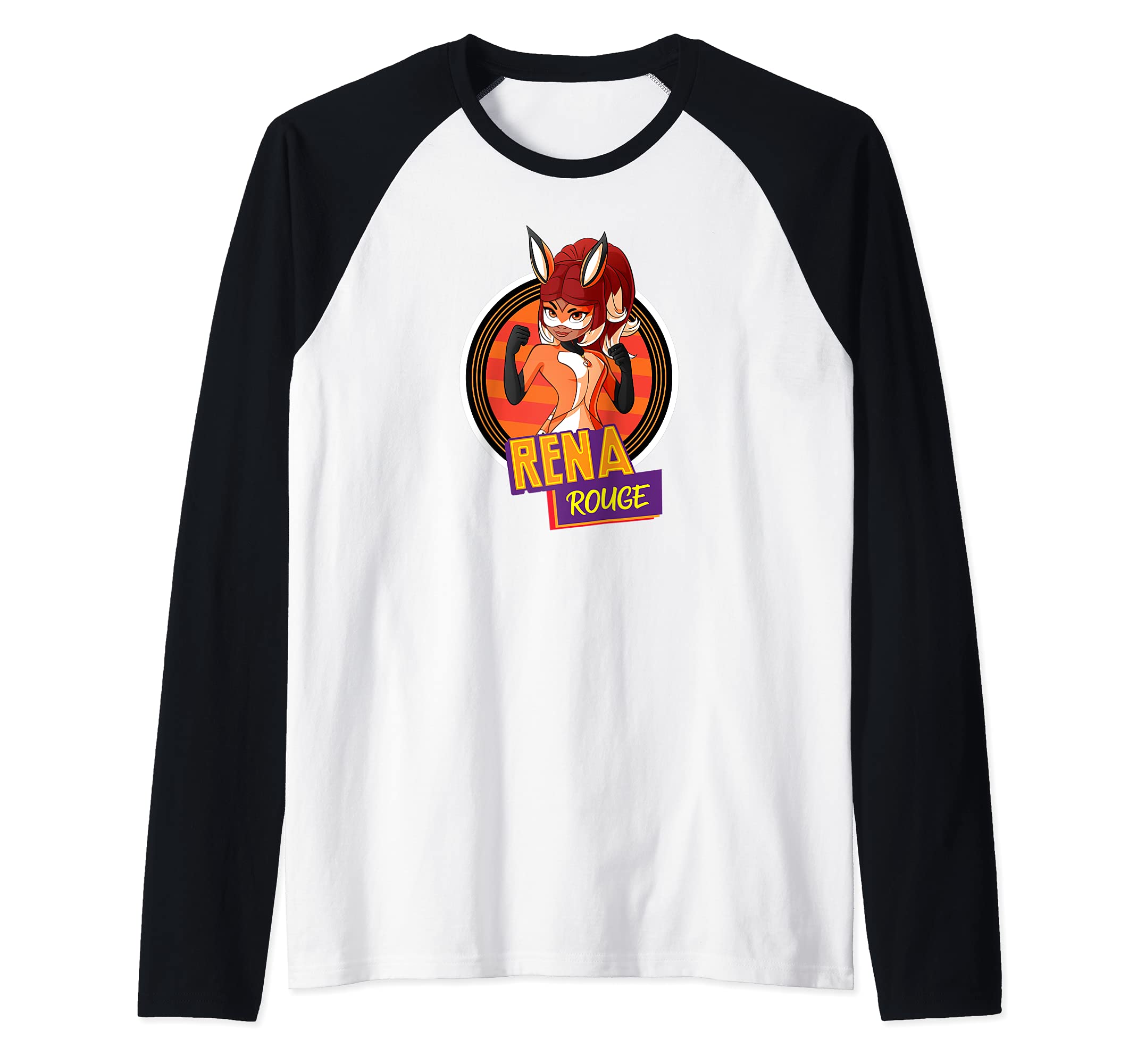 Miraculous Collection Rena Rouge Badge Raglan Baseball Tee