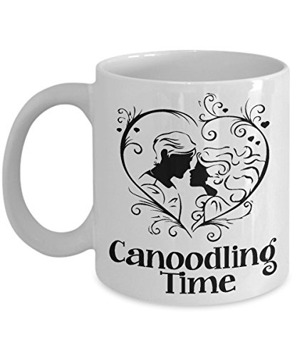 Hopeless Romantic Mug - Canoodling Time - Heart Couple- Poetic 11 or 15oz Ceramic Coffee Cup -Gift for Wife Girlfriend Husband Boyfriend Couple Birthday Christmas Stocking Stuffer
