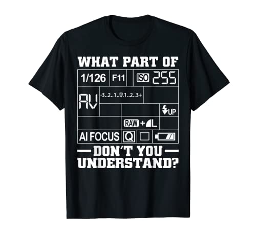 Cool Photography Art For Men Women Camera Photographer T-Shirt