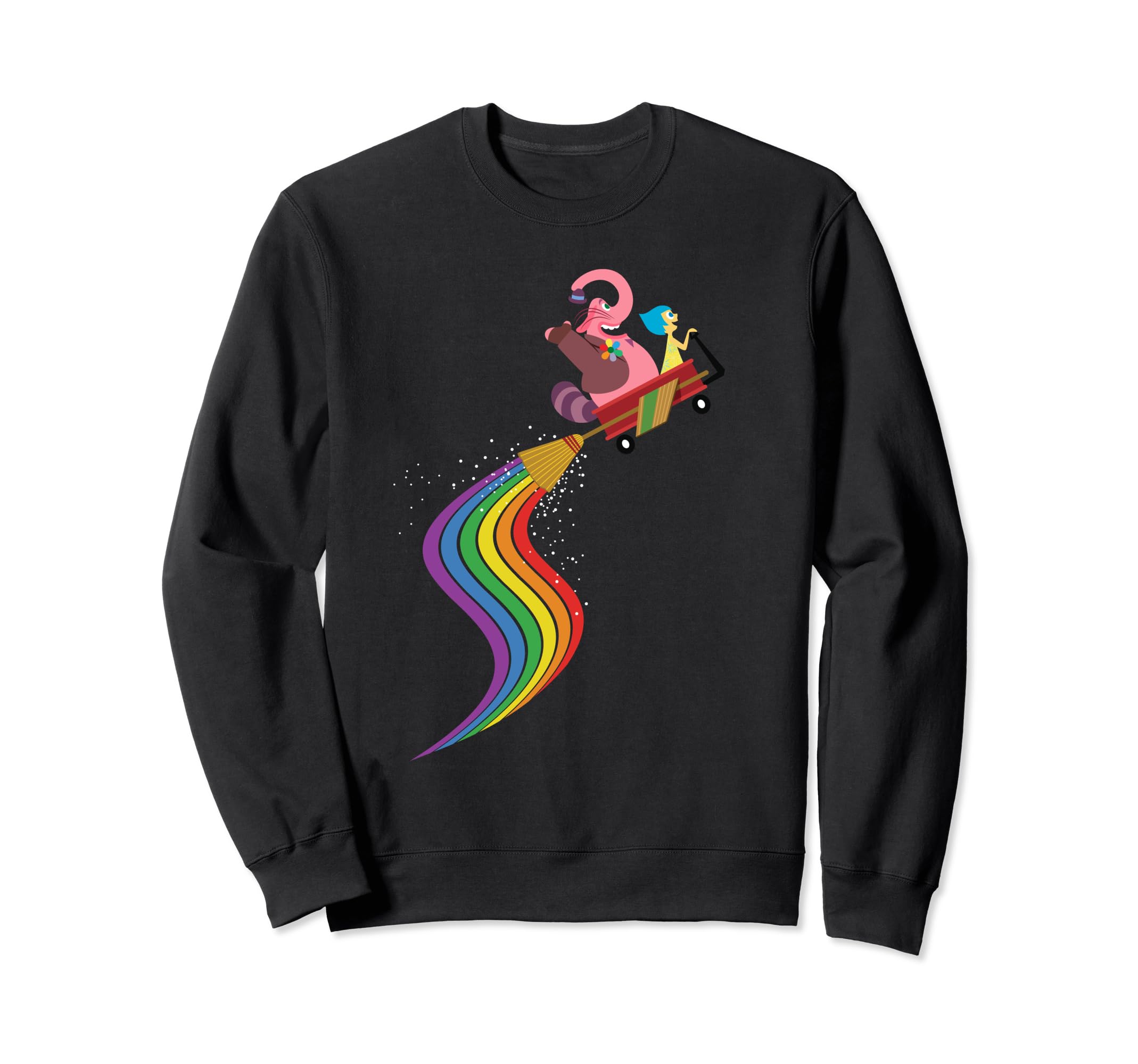 Disney Pixar Inside Out Bing Bong and Joy Rainbow Sweatshirt