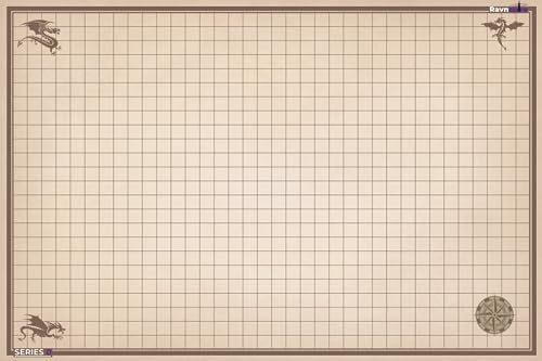 DND Battle Mat Ultimate 2 Pack Starter Set Accessory for RPG Role Playing Games 24" X 36" Ultradurable Non-Staining Dry/Wet Erase Premium Vinyl Battle Grid Ravnspire Series 0 (Series 0)