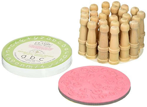 Caron Hampton Art Little Classic Mini 26-Piece Stamp Set, Doodlebug Simply Sweet Alphabet