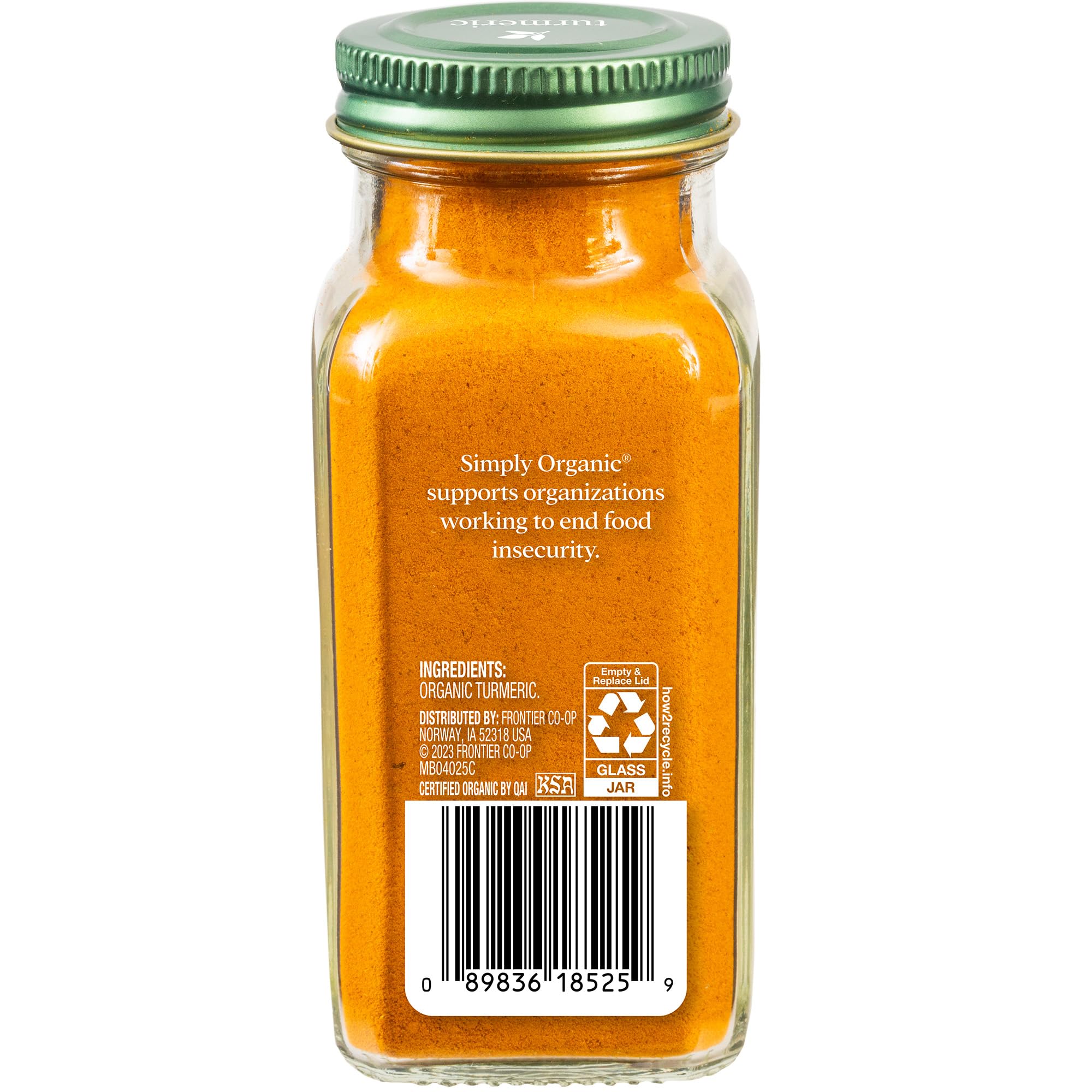 Simply Organic Ground Turmeric Root, 2.38 Ounce, Distinct Aroma, Ginger & Pepper-Like Flavor, Kosher, Non GMO (Pack of 3)