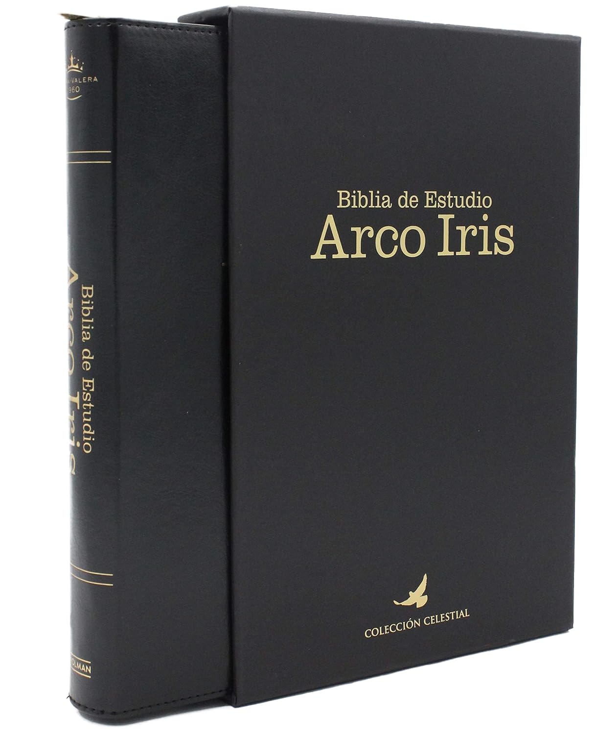 Biblia de Estudio Arco Iris Reina Valera 1960 con Cierre e Indice en Español color Negro/Spanish Rainbow Study Bible RVR 1960 with Thumb Index Multicolor