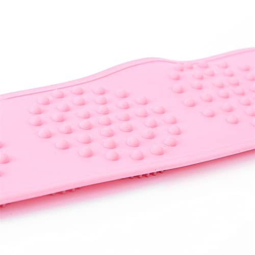 INGVY Dry Brushing Body Brush New Magic Silicone Brushes Bath Towels Body Brush Bath Belt Exfoliating Back Brush Belt Wash Skin Household Clean Shower Brushes (Size : Blue)