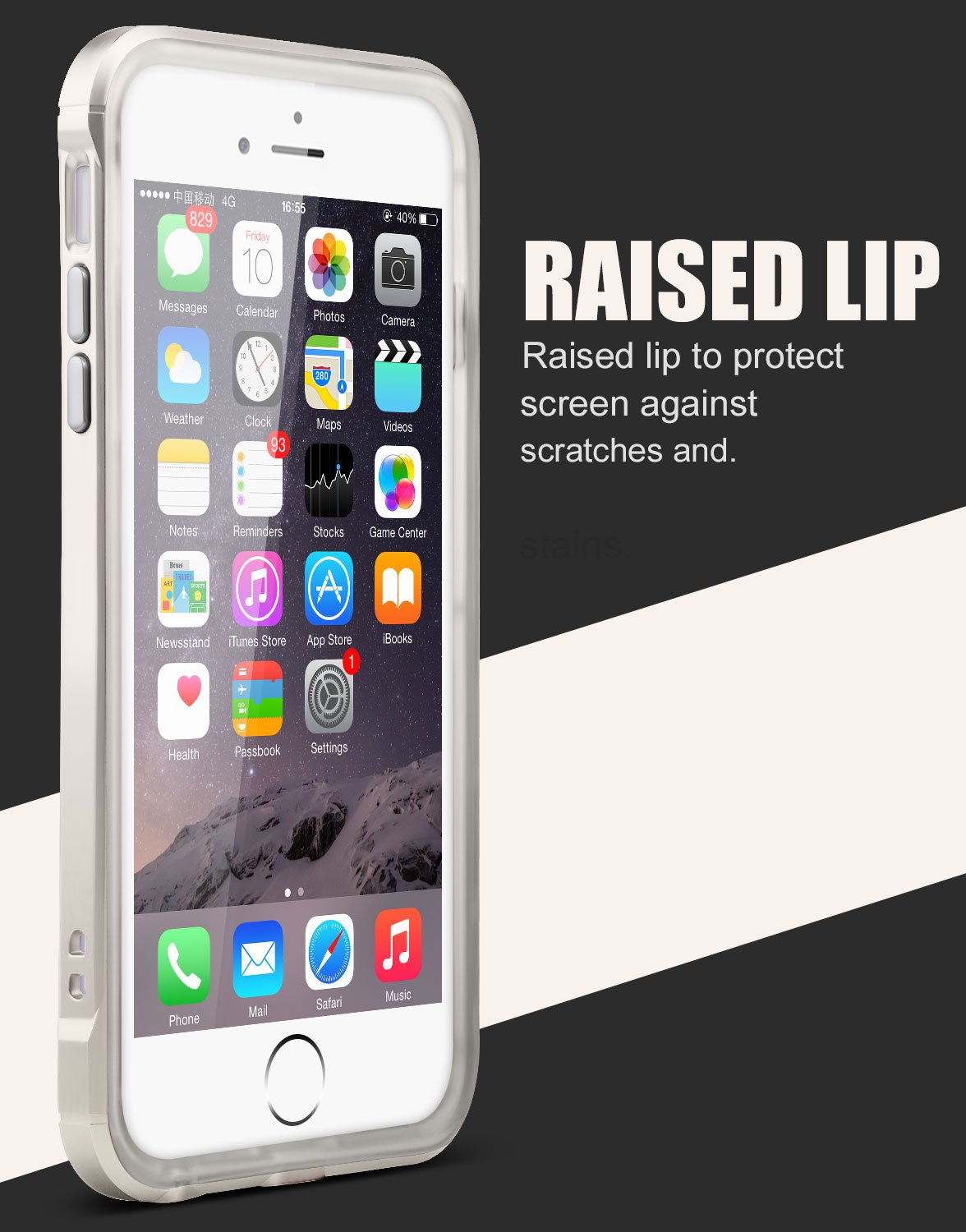 iPhone 6s Plus Case, Ansiwee Reinforced Frame Crystal Highly Durable Shock-Absorption Flexible Soft Rubber TPU Bumper Hybrid Protective Case for Apple iPhone 6s/6 Plus 5.5inch (Pearl White)