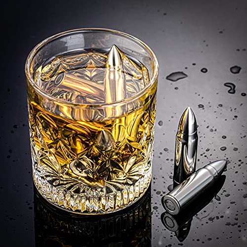 for Dad Men, Stainless Steel Whiskey Stone 6XL, Unique Christmas Birthday Stocking Stuffers Gift Ideas for Father Him, Chilling Ice Cubes Box Cool Gadgets Boyfriend Husband