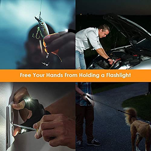 Tool Gifts for Men-LED Flashlight Gloves Gifts for Men, Stocking Stuffers for Men Women Dad Teens and Stocking Stuffers Tool Gifts for Men - Magnetic Tool Pickup,Telescoping Magnet, Gadget Tool