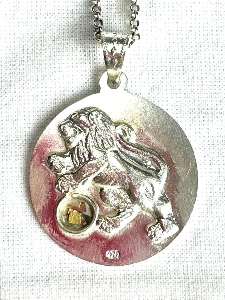 Pentagram Amulet Pendant Talisman 970 Silver/Plata-7 Metal Pentagrama Esoterico (34 Millimetre)