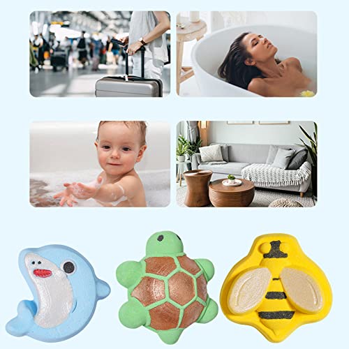 Shower Steamers Aromatherapy - Bath Bombs With Natural Ingredients, Orange Blueberry Tea Tree Fruity Aroma, Cute Animal Shape Shower Bombs with Essential Oils Gifts for Women Men