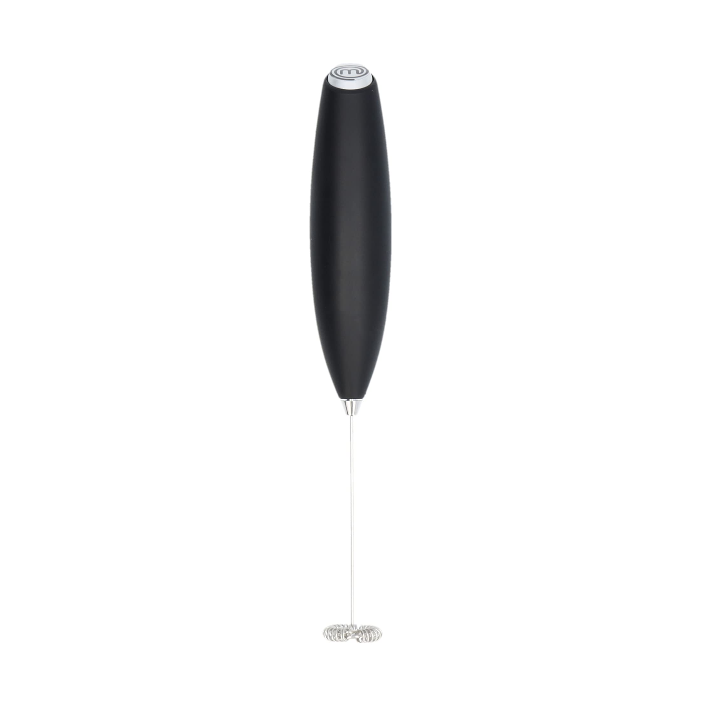 MasterChef Milk Frother for Coffee, Handheld Electric Matcha Whisk, Mini Stainless Steel Frothing Wand for Cappuccino & Latte, Portable Hand Held Drink Foamer with Soft Touch Handle, Battery Powered