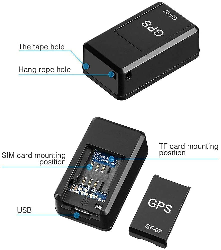 Vape and Wires GPS Tracker for Vehicles, Mini Magnetic GPS Real time Car Locator, Full USA Coverage, No Monthly Fee, Long Standby GSM SIM GPS Tracker for Vehicle/Car/Person Model 2022A
