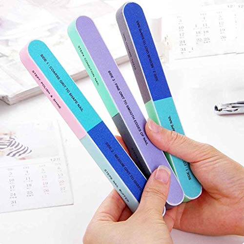 Xeminor Multi-sided Nail File Set Polished Sponge Nail Files Sand Bars Manicure Tools Nail Art Tools Superior Quality and Creative
