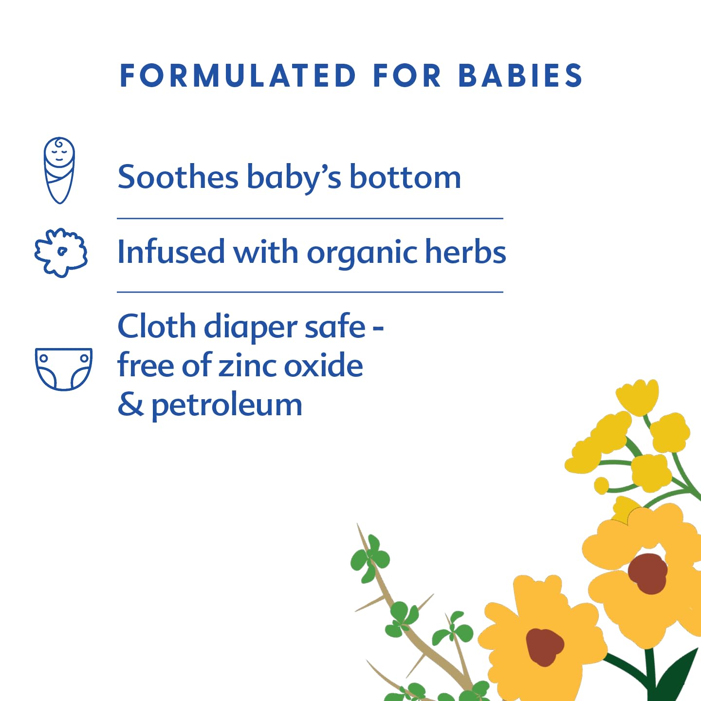 Motherlove Diaper Balm (1 oz) Organic Herbal Diaper Rash Cream—Cloth Diaper Safe, Zinc Oxide- & Petroleum-Free—Ideal Diaper Bag Size