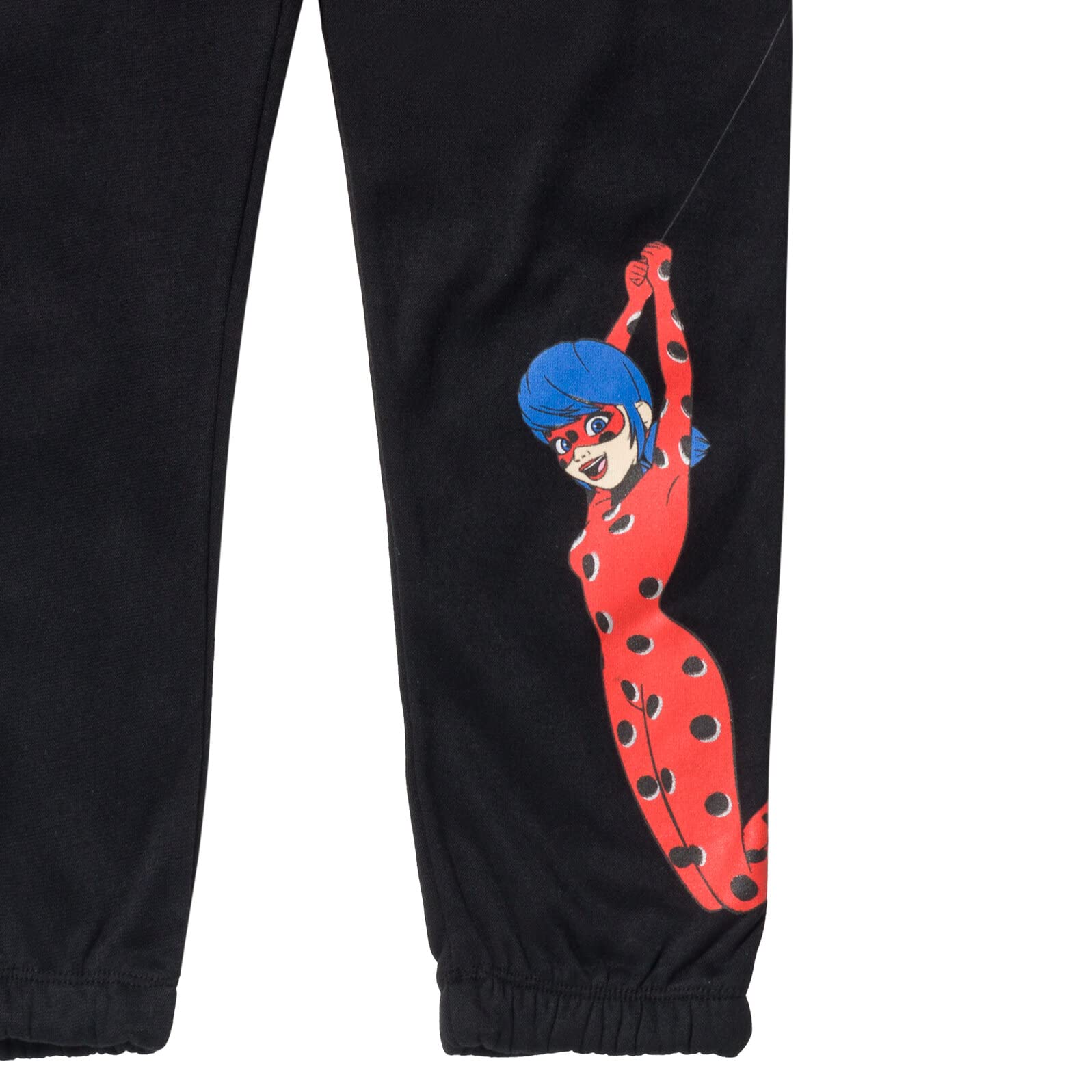 Miraculous Ladybug Little Girls Fleece 2 Pack Leggings Black/Red 5