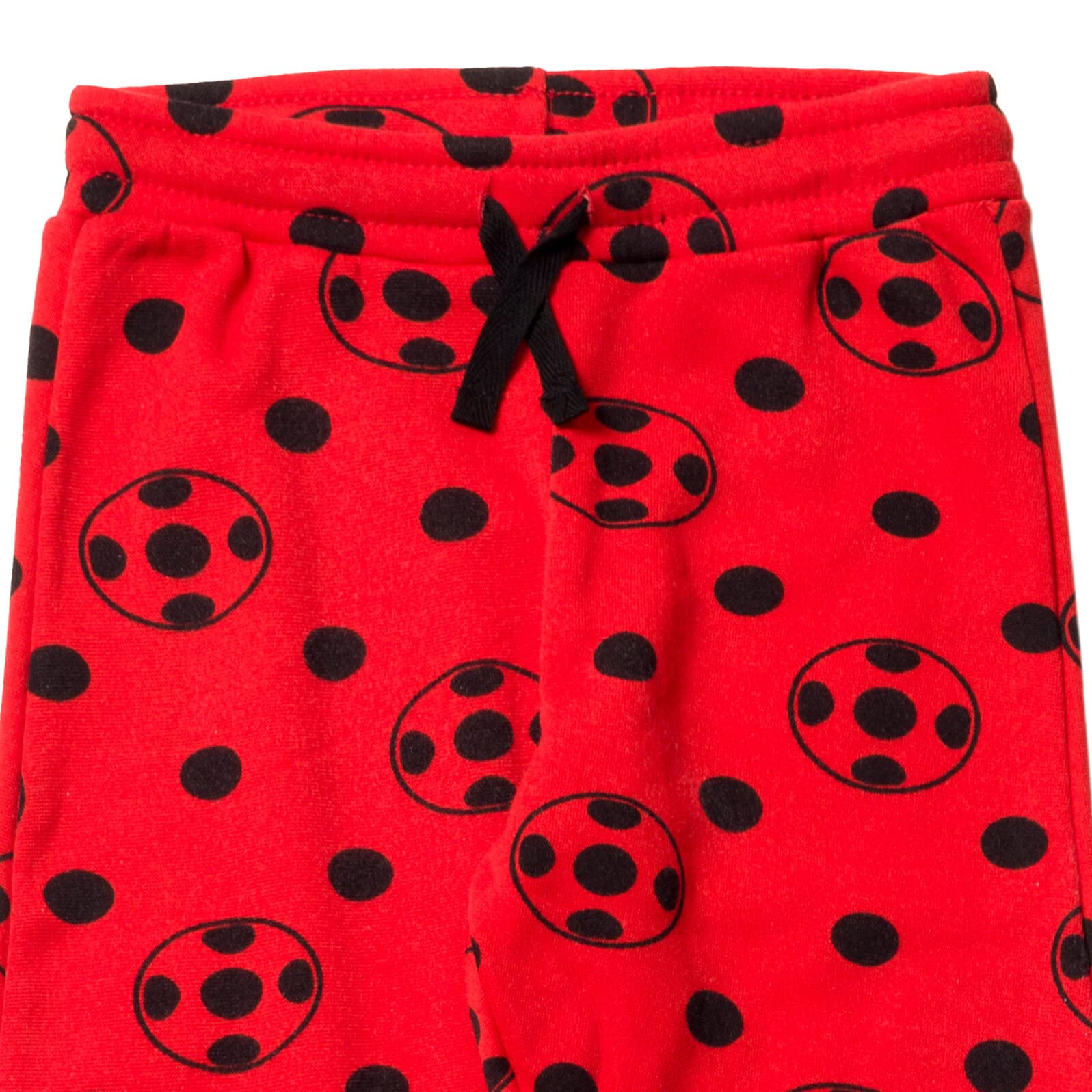 Miraculous Ladybug Little Girls Fleece 2 Pack Leggings Black/Red 5