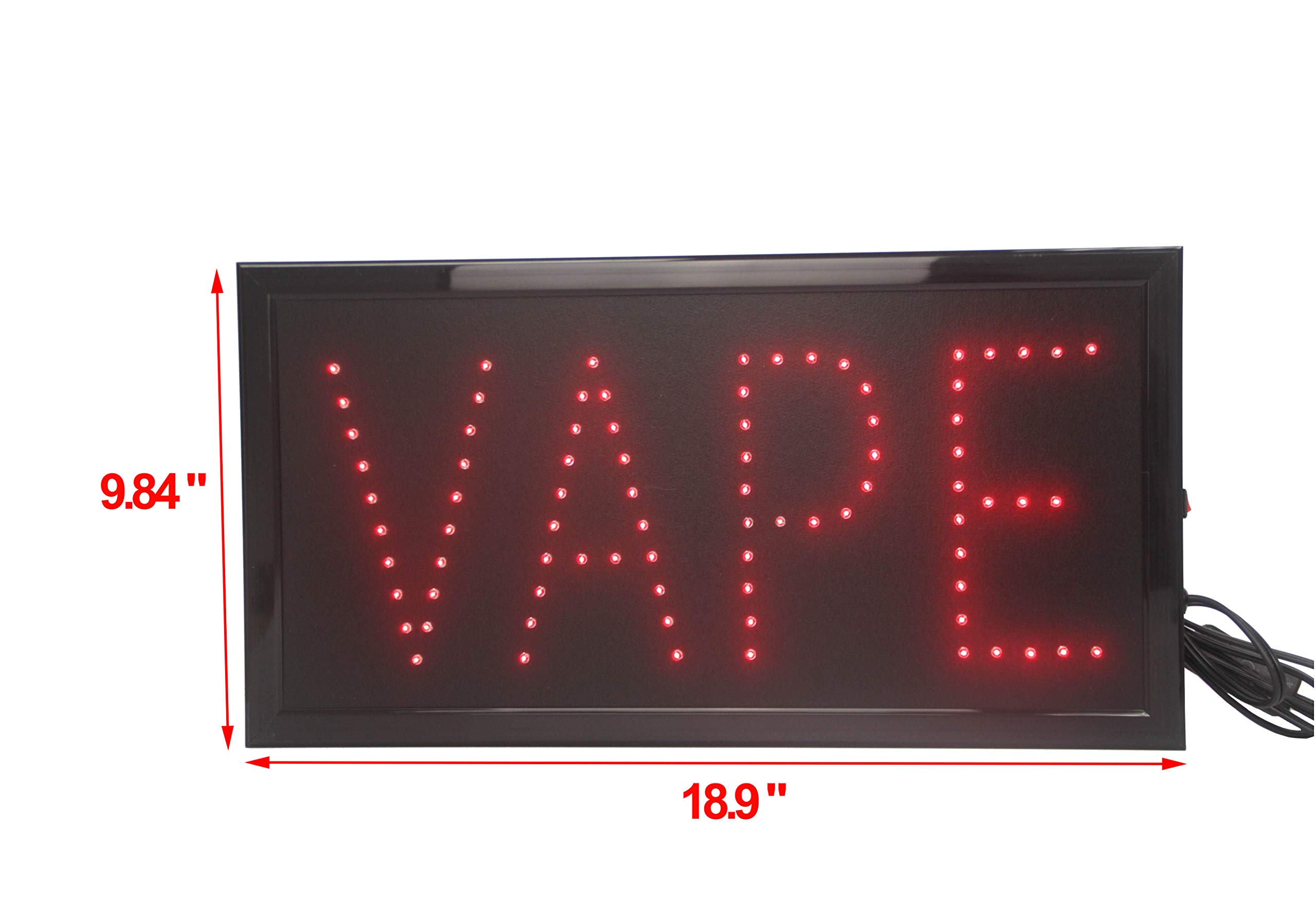 FixtureDisplays® Vape LED Sign Store Window Hanging for Sale Business Advertising 15144-NF