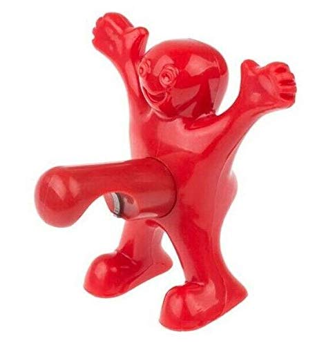 3 Pcs Funny Happy Red Man Wine Stopper Novelty Beer Corkscrew & Bottle Opener