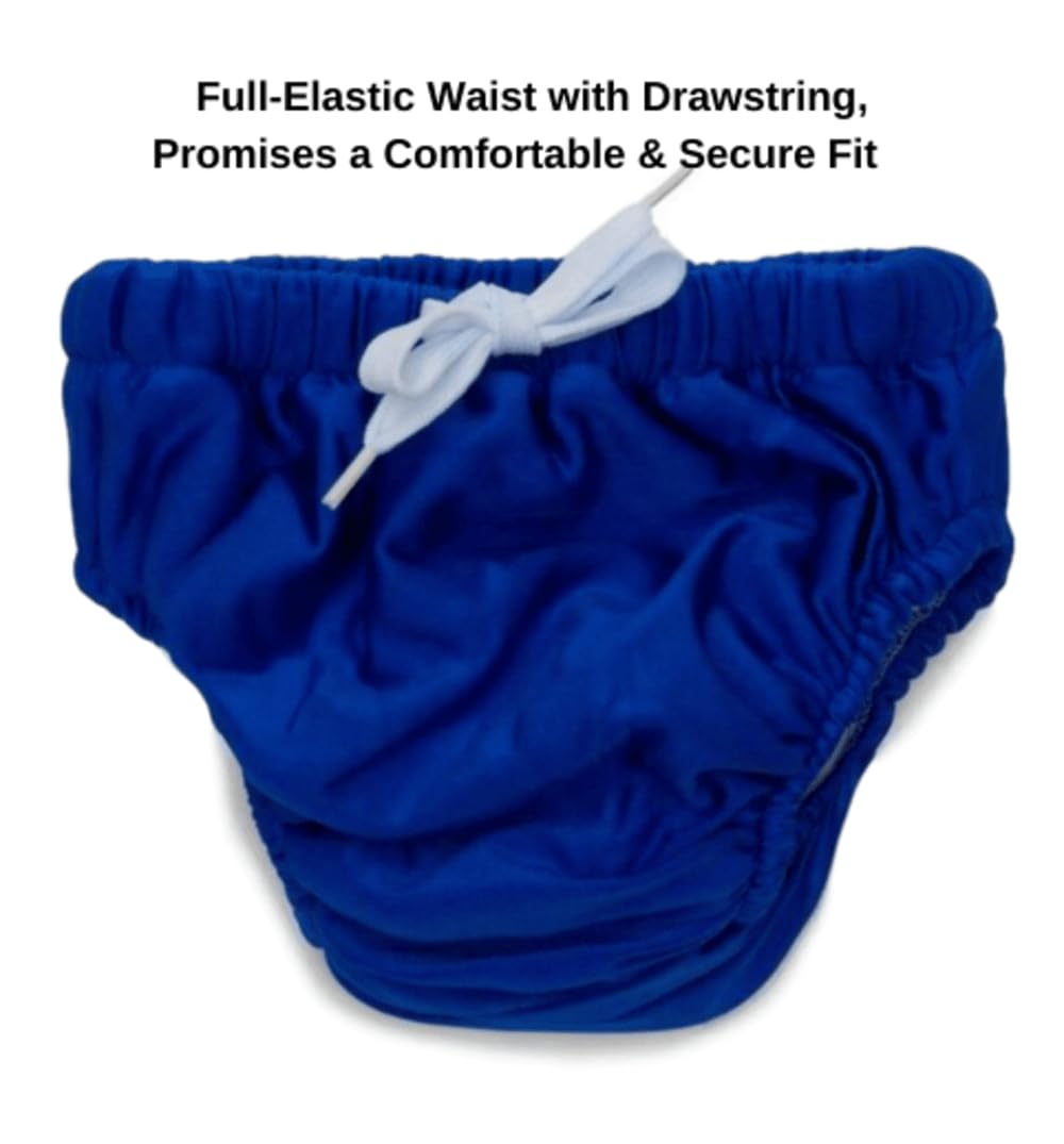 KaWaii Baby Unisex Infant Toddler Swim Diapers, Reusable Swimming Pants Mesh Inner, 3-Pack (S,M,L) 12-40 lbs