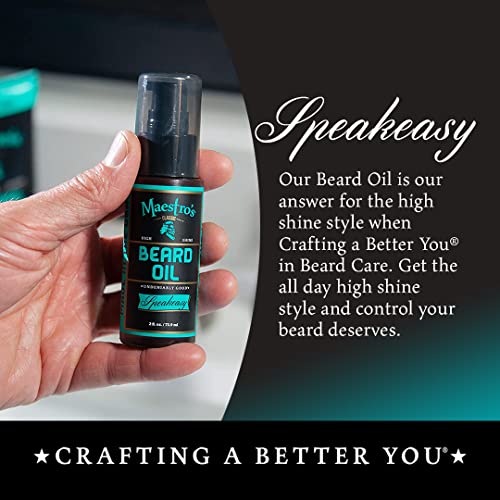 Maestro's Classic Blend Set with 2oz. Beard Oil- Speakeasy Blend