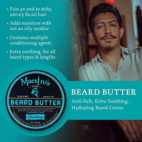Maestro's Classic Blend Set with 2oz. Beard Oil- Speakeasy Blend