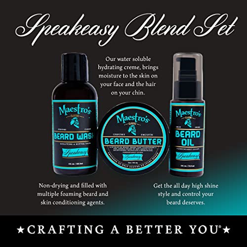 Maestro's Classic Blend Set with 2oz. Beard Oil- Speakeasy Blend