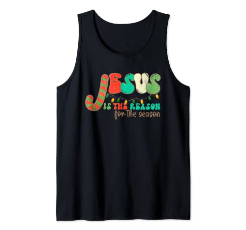 Christian Jesus The Reason Christmas Stocking Stuffer Tank Top