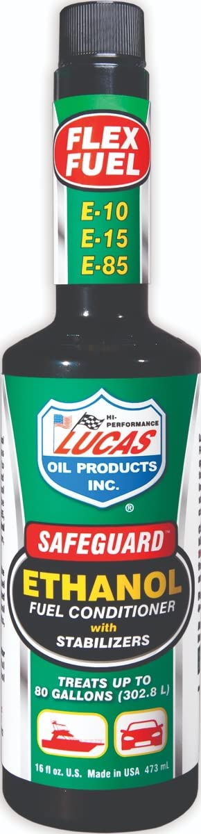 Lucas Oil 10576-12PK Safeguard Ethanol Fuel Conditioner - 16 oz., (Case of 12)