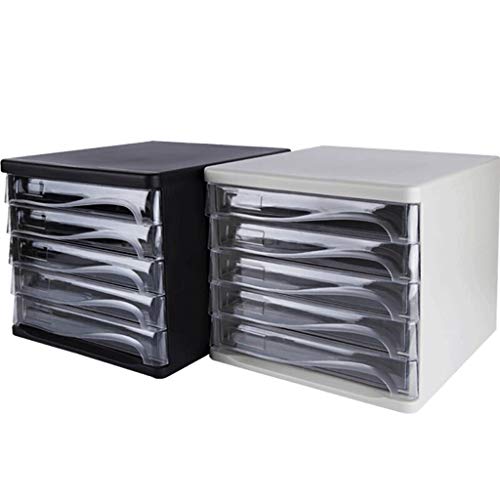 NAHDU Document Organizer - Half Transparent Vertical File Cabinet 4 Drawer Function Flat Drawer (Color : E)