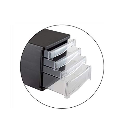 NAHDU Document Organizer - Half Transparent Vertical File Cabinet 4 Drawer Function Flat Drawer (Color : E)