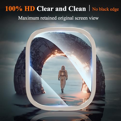 YMHML for Apple Watch Ultra 2 Screen Protector Case 49mm, 2023 Titanium Alloy Frame with Tempered Glass, Waterproof Bubble-Free HD Clear Full Protective Cover for iWatch Ultra 2/1 Accessories 2 Pack