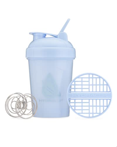 HydraCup [5 Pack] - 20oz Shaker Bottle for Protein Mixes, Barbell Blender Wire Whisk & Mixing Grid, Shaker Cup BPA Free, Shakes Value Pack
